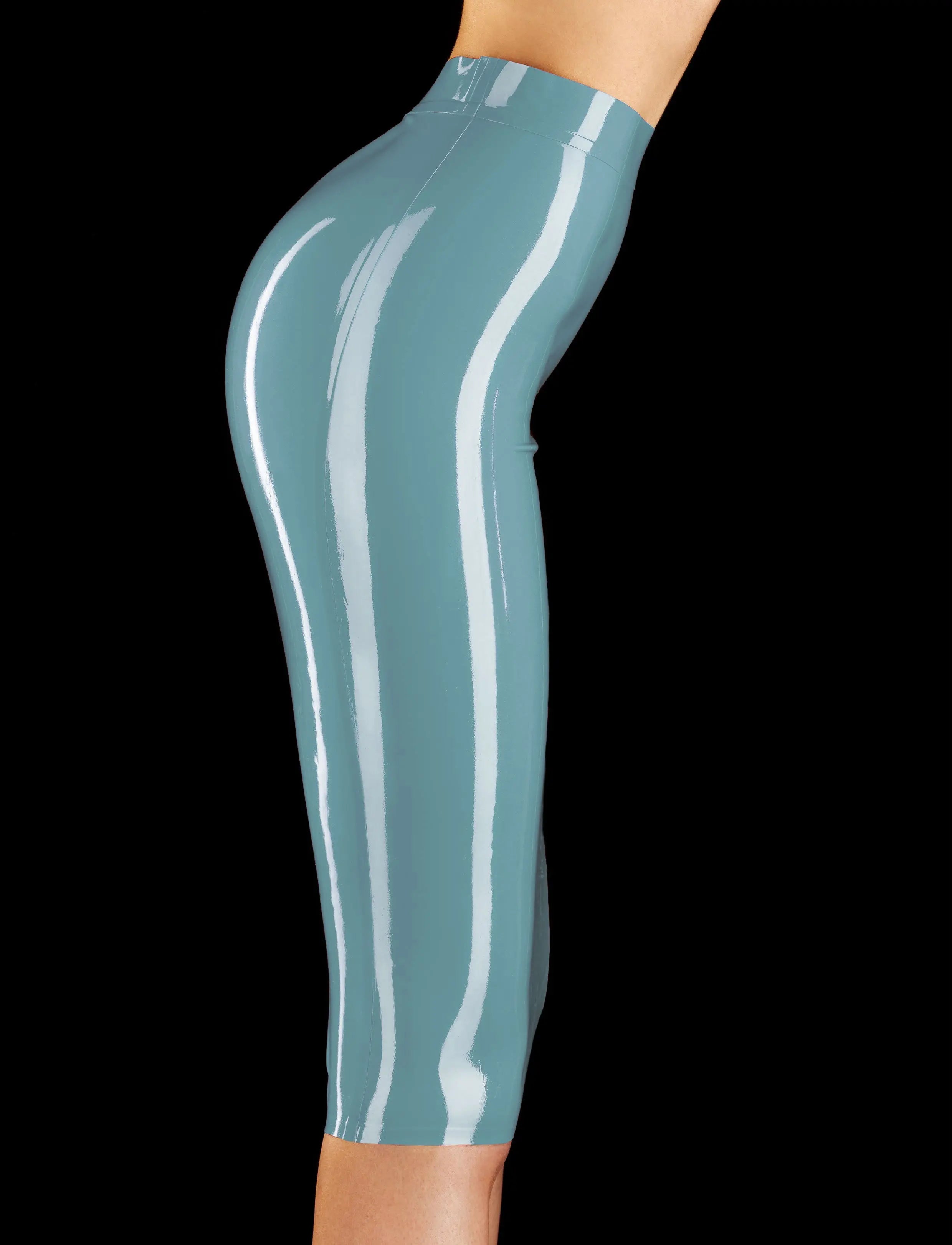 Latex Blue Skirt - Lacy Nighty