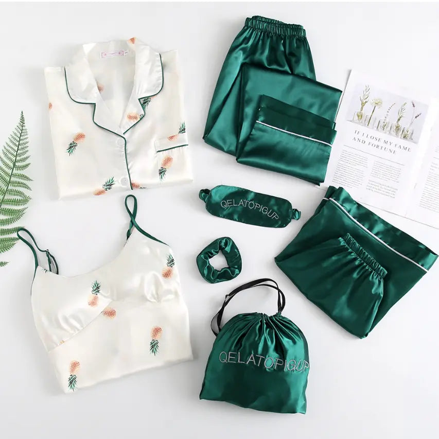 Soft Night Pajama Sets - Lacy Nighty