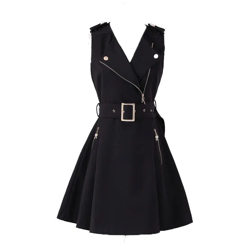WOMEN'S BLACK DRESS - Lacy Nighty